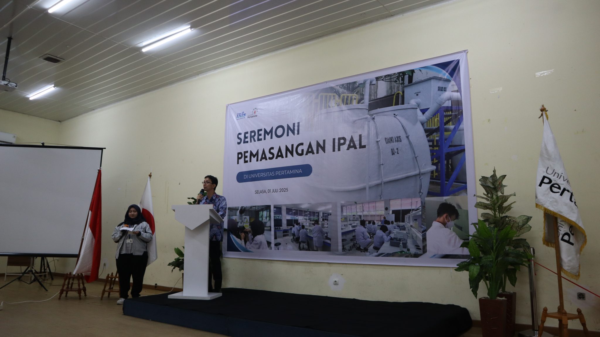Seremoni Pemasangan IPAL di Universitas Pertamina