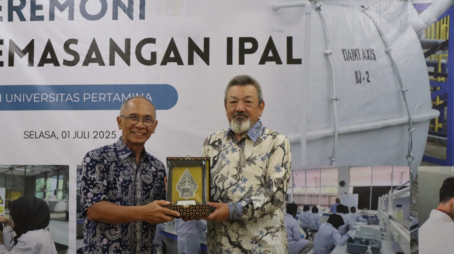 Seremoni Pemasangan IPAL di Universitas Pertamina